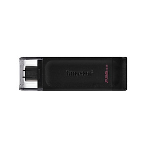 Kingston DataTraveler 70 256GB USB-C Flash Drive | USB 3.2 Gen 1 | DT70/256GB, Black