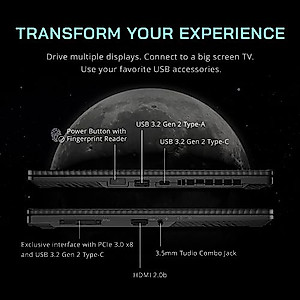 ASUS ROG Flow X13 13.4/ WUXGA Touchscreen Laptop, AMD R9 6900HS, 16GB LPDDR5, 1TB SSD, NVIDIA RTX 3050&XG Mobile Dock GC32L AMD RX 6850M XT, Backlit Keyboard, Win 11 Pro, Black, 32GB Hotface USB Card