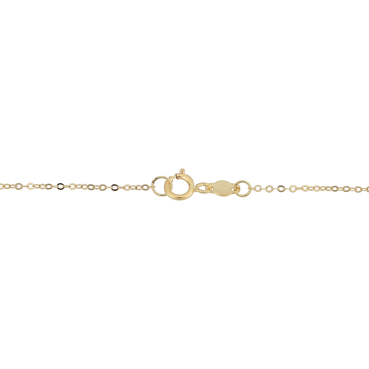Kooljewelry 14k Tricolor Gold Triple Ring Necklace (18 inch)