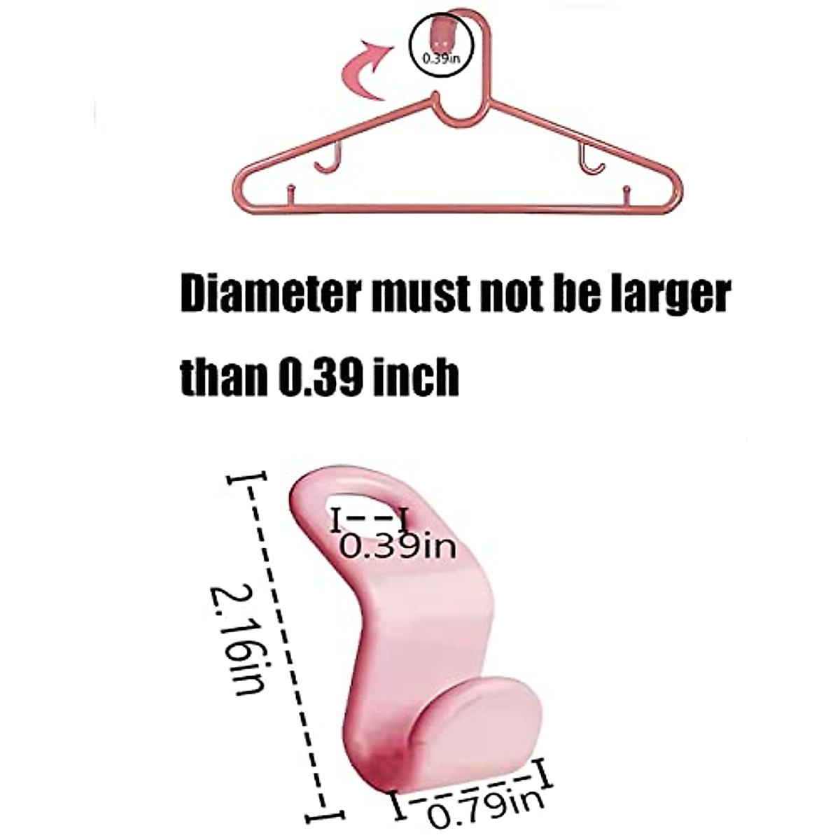 Clothes Hanger Connector Hooks 60 Pcs Hangers Space Saving Closet Hanger Plastic Hooks for Family or Clothing Shop Organizer Hangers Accessory