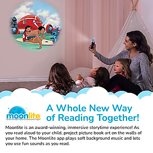 Moonlite Storytime Storybook Reels, 3 Story Set, Moana, Lilo and Stitch, The Little Mermaid, Digital Stories for Projector, Toddler Early Learning Gifts for Kids Ages 12 Months and Up