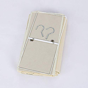 Dearjana Hanging Purse Handbag Storage Organiser Homewares Nonwoven 10 Pockets Purse Bag Organizer for Closet (Beige)