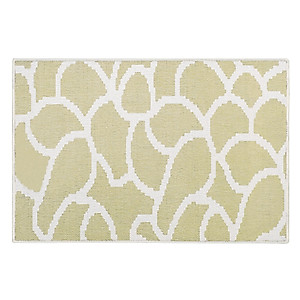 SUSSEXHOME Stone Collection 2 x 3 Foot Heavy Duty Low Pile Rug Runner - Ultra-Thin Non Slip Area Rug - Washable Cotton Indoor Rug for Front Door Foyer Rug for Entryway