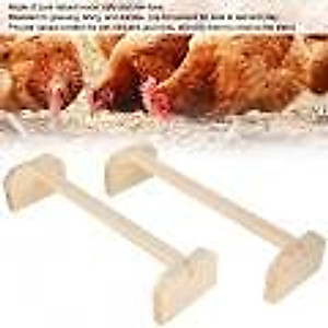 SALUTUYA Chicken Perch, Wooden Large Bird Support Frame Bird Cage Play Stand Toy Set Birdcage Wood Stands Hanging Chew Toys Ladder Swing