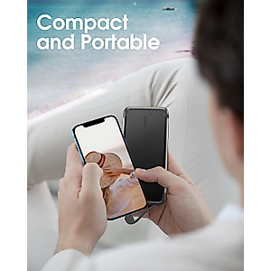 Luxtude 10000mAh Portable Charger for iPhone Built-in Lightning Cable, Mfi Apple Certified Slim Power Bank Portable Phone Charger, Fast Charging External Battery Pack for iPhone15, Android, iPad etc.