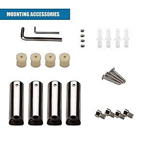 Homeleader 304 Stainless Steel Towel Warmer and Heated Towel Rack, Wall Mounted Towel Drying Rack, 8 Bar