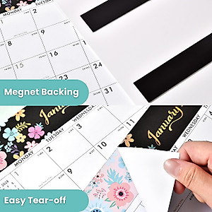 2025 Calendar - Magnetic Calendar for Refrigerator, Magnetic Calendar 2025, Jan.2025 - Dec.2025, 2025 Calendar, 8" × 10", Magnetic Calendar, Julian Dates,Tear-off Pad