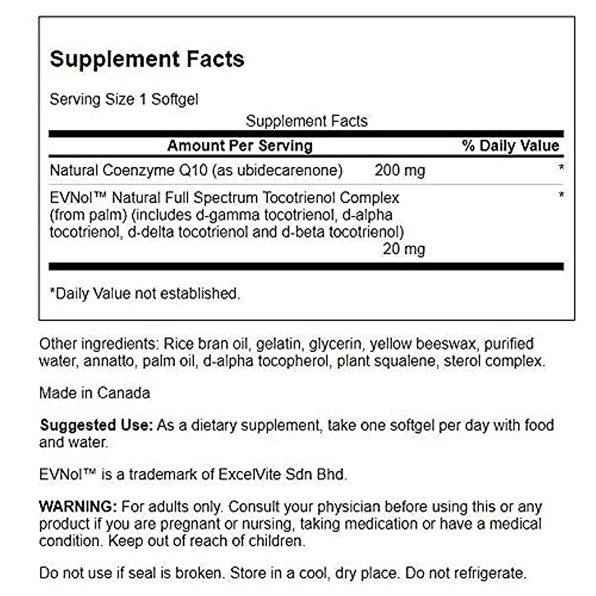 Swanson Coq10 with Tocotrienols 200 mg 60 Sgels 3 Pack