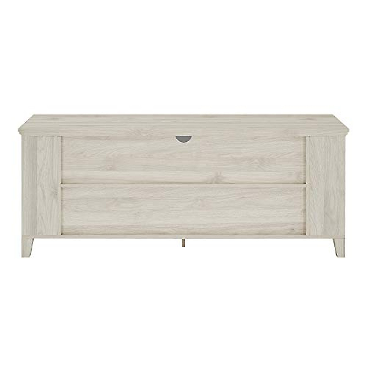 Walker Edison Furniture Company Entertainment TV Stand Console with Storage, 59 Inch, Birch