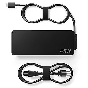 45Watt USB Type C AC Laptop Adapter Fit for Lenovo Chromebook C330 300e 100e 500e N23 Yoga, ThinkPad T480 T480s T580 Chromebook 2nd Gen MTK AST Type-C 20V 2.25A Laptop Power Charger (Lenovo 45W)