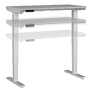 Bush Business Furniture Move 40 Series Height Adjustable Desk, 48W x 24D, Platinum Gray