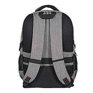 Rockland Business Pro USB Laptop Backpack, Grey, Large