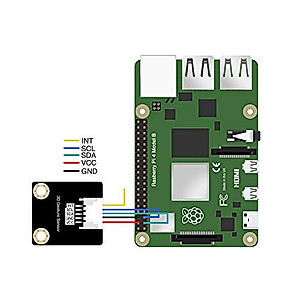 CQRobot PAJ7620U2 Gesture Sensor Compatible with Raspberry Pi/Arduino/STM32 Motherboard. I2C Interface, Infrared LED and Optical Lens, Identification 9 Basic Actions, Support Interrupt Output.