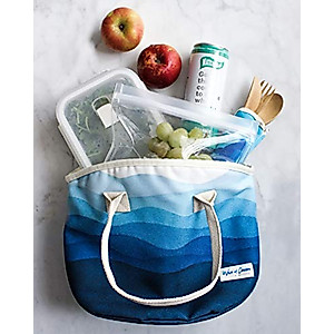 Waves of Change Insulated Recycled Plastic, Medium Lunch Bag-8 Can Capacity