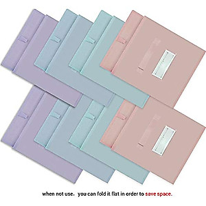 Kids Toy Box, Cube Storage Bins 11x11 Set of 8, Fabric Collapsible Foldable Cloth Storage Baskets Shelf Organizer for Clothes,Closet,Office,Bedroom,Free Label Card with Bigger Label Window 4 Colors