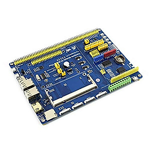 Waveshare Compute Module IO Board Plus Development Composite Breakout Board for Developing with Raspberry Pi CM4S/CM3 CM3L Various Common Use Components