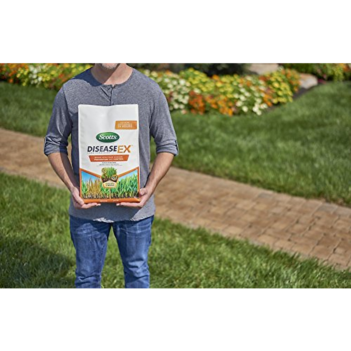 Scotts DiseaseEx Lawn Fungicide - Fungus Control, Fast Acting, Treats up to 5,000 sq. ft., 10 lb.