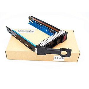 3.5" 651314-001/651320-001 LFF SAS SATA HDD Tray Caddy Replacement for ProLiant MicroServer Gen8 G8 Gen9 G9 Hard Drive Tray DL380P DL360P DL160 with 4 Screws