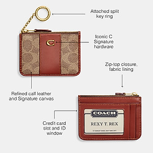 Coach Mini Id Skinny, Tan Rust
