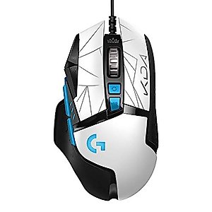 Logitech G502 Hero K/DA High Performance Gaming Mouse - Hero 25K Sensor, 16.8 Million Color LIGHTSYNC RGB, 11 Programmable Buttons, On-Board Memory - Official League of Legends KDA Gaming Gear