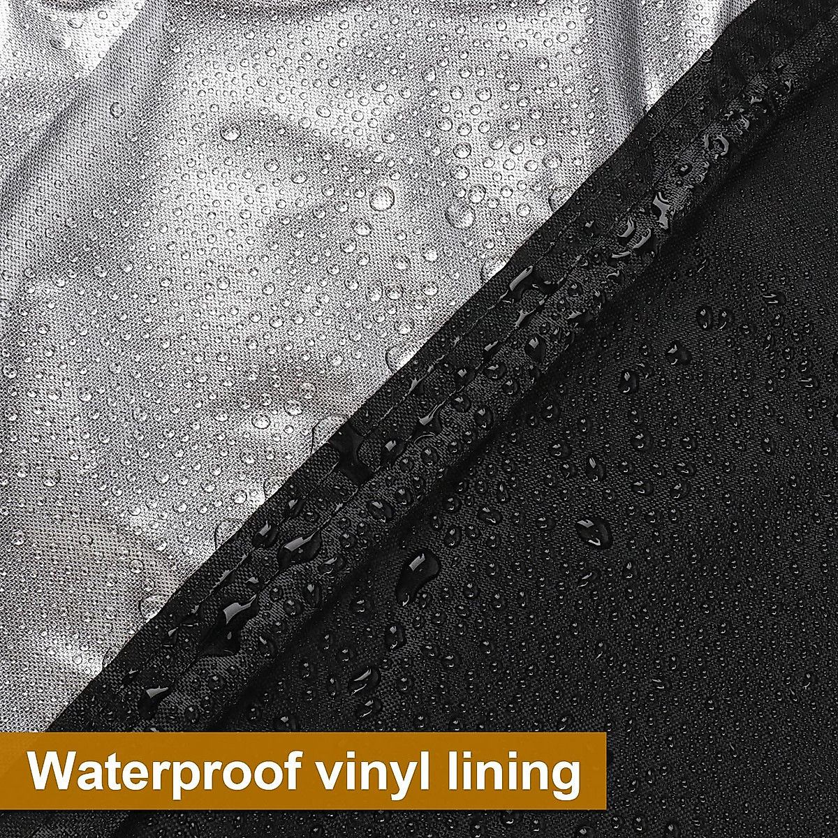 Guisong Waterproof Cover for Best Choice Products 5 Piece Outdoor Wicker Table Set, Protective Cover for Outdoor Bar Table and Stools Set-Black，59x59x38