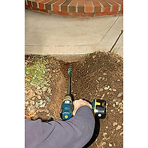 Yard Butler Roto Earth 30” Aerating Irrigating Planting Auger Drill Bit - Heavy Duty Electric Powered Device for Digging - Speed Garden Tool Attachment for Soil Digging