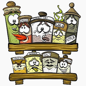 CafePress Kitchen Cooking Spice Rack Spice Lo Greeting Cards Folded Greeting Cards (10-pack) Glossy