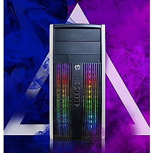 HP Gaming PC Desktop Computer - Intel Quad I7 up to 3.8GHz, 16GB Memory, 256G SSD + 3TB, GeForce GTX 1660 Super GDDR6 6G, RGB Keyboard & Mouse, WiFi & Bluetooth 5.0, Win 10 Pro (Renewed)