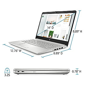 HP Premium Laptop, 14" HD Display, Intel Pentium Quad-Core Processor, 8GB RAM, 128GB SSD, Webcam, HDMI, Bluetooth, Wi-Fi, Windows 10 + One Year Office 365 Wireless Mouse Bundle