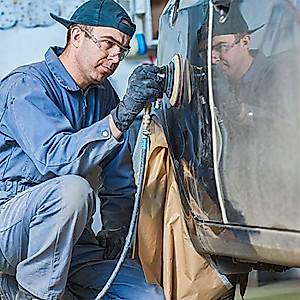 Dura-Gold Premium 8" Gold PSA Sanding Discs - 40 Grit (Box of 10) - Self Adhesive Stickyback Sandpaper for DA Sander, Finishing Coarse-Cut Abrasive - Sand Automotive Car Paint, Woodworking Wood, Metal