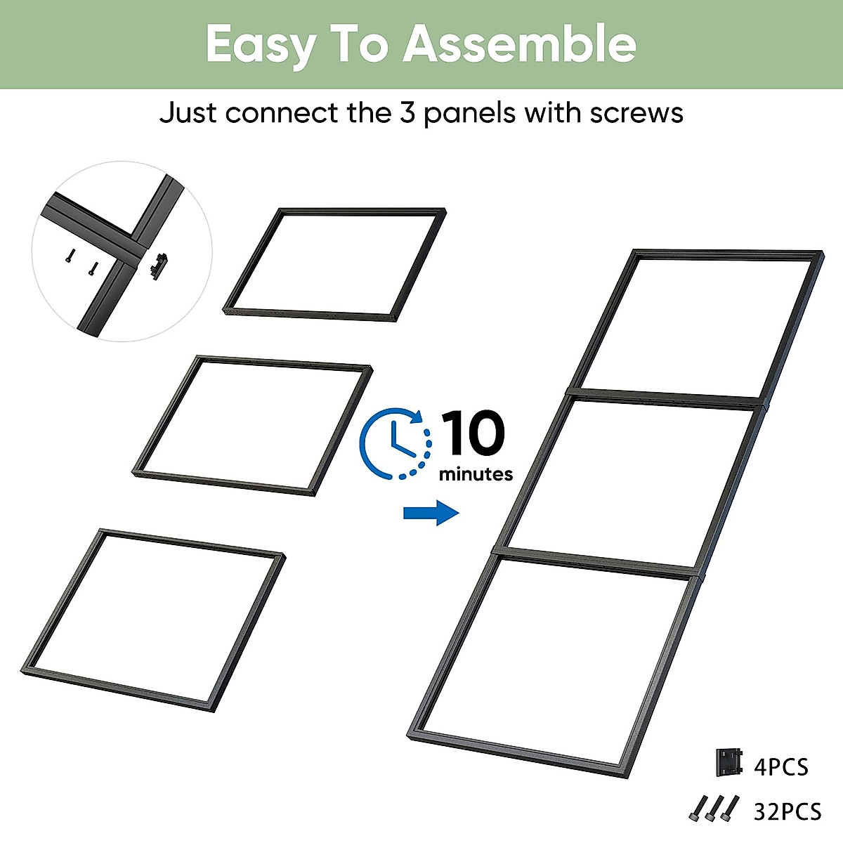 BARNSMITH 30in x 84in Frosted Glass Barn Door with 5FT Top Mounted Hardware kit Include Soft Close Mechanism Black Carbon Steel Tempered Frosted Glass Sliding Door,Assemble Required Easy Installation