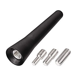 Bingfu Car Radio Short Rubber Antenna Mast [ONLY for Car Roof Mount] [2.5 inch] Vehicle FM AM Stereo Universal Roof Mount Antennas - NOT a Replacement for Shark Fin Antenna