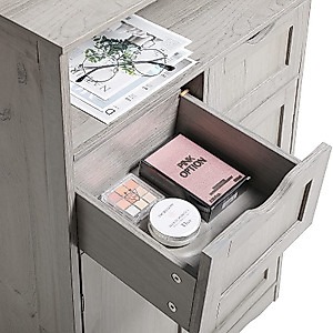 Iwell Storage Cabinet with Drawers & Shelf, Floor Storage Cabinet with Double Door, Sideboard, Cupboard for Living Room, Home Office