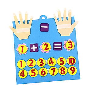 Milageto Felt Board Finger Numbers Counting Toy Educational Toys Learning Sensory Toys Math Addition and Subtraction for Preschool Girls Boys Kids