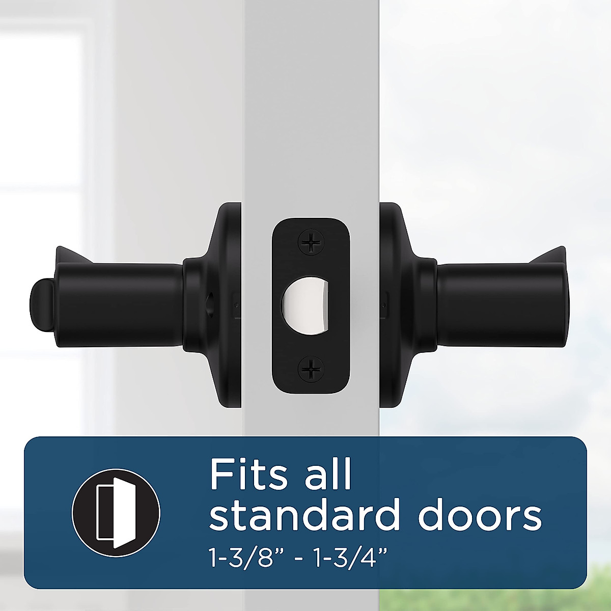 Belmont Entrance Leverset - Matte Black + Smart Key Technology