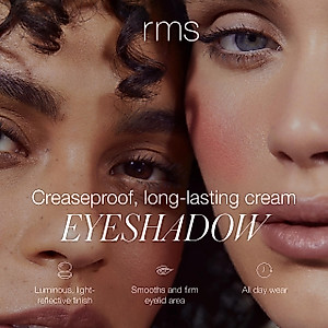 RMS Beauty Eyelights Cream Eyeshadow - Metallic Eyeshadow, Creamy Eyeshadow Eye Highlighter, Glitter Eyeshadow, Shimmer Eyeshadow Chrome Eyeshadow