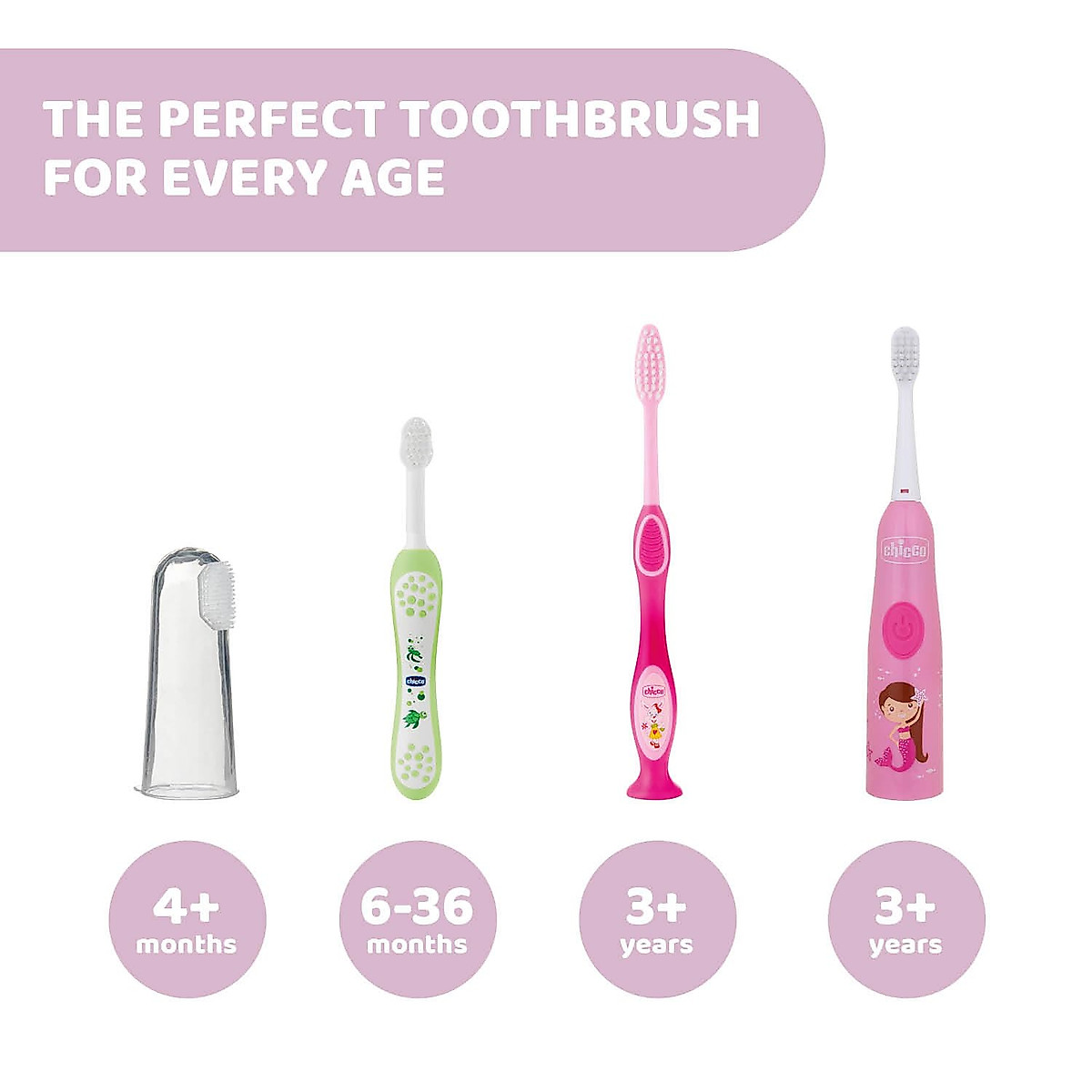 Chicco Toothbrush 3-6 Years, Pink