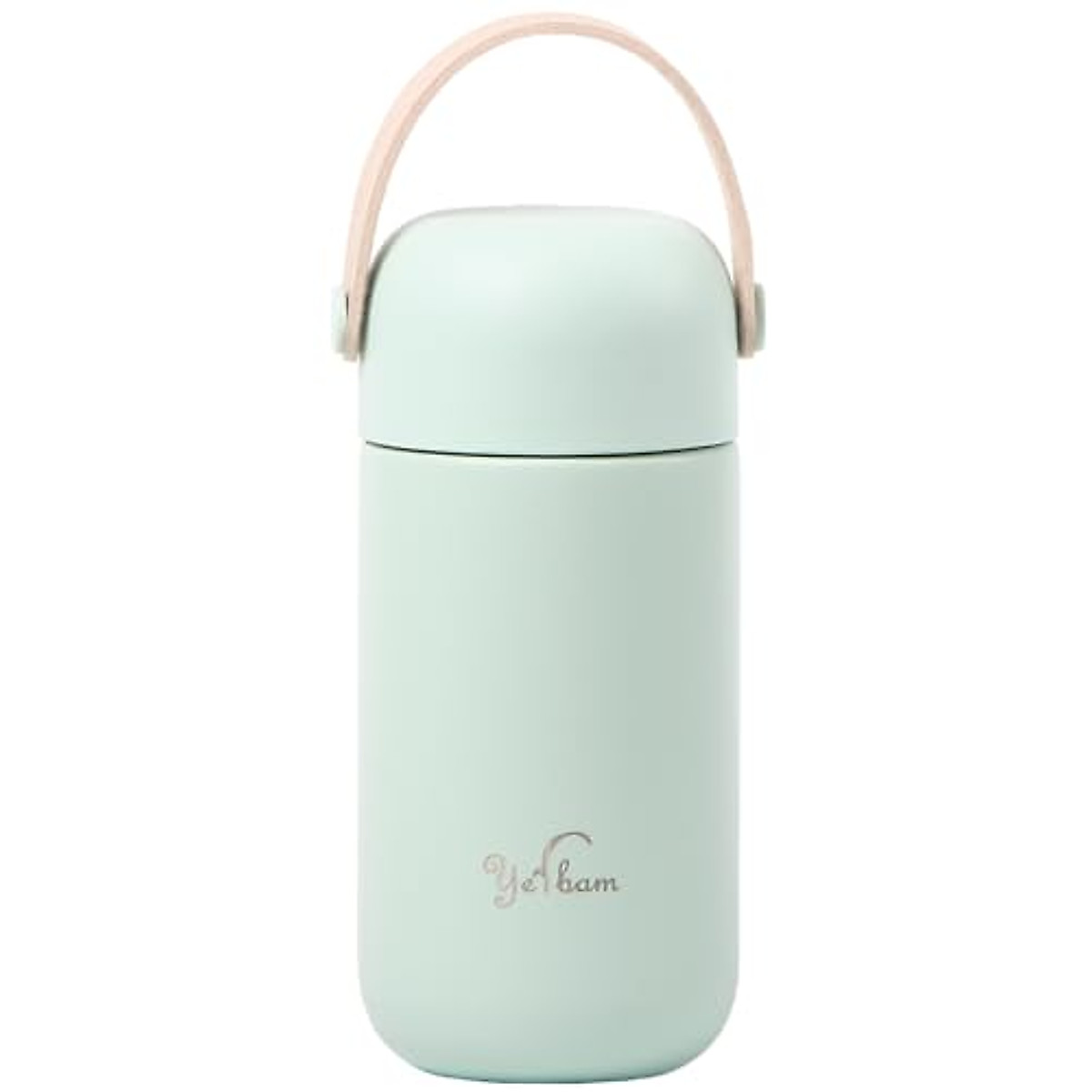 YERBAM 5.5oz Mini Tumbler Stainless Steel Vacuum Insulated Water Bottle Double Wall Thermos Flask Small Size BPA Free Leakproof (tea green)