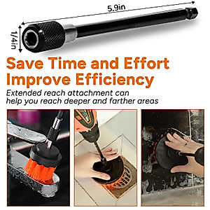 MateAuto Drill Brush Set, 20PCS Car Detailing Kit, Auto Detailing Supplies with Detailing Brush Set, Cleaning Gel for Car Wheel Brush, for Vehicles Interior and Exterior