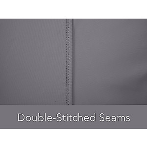 Covermates Round Table Top Cover - Water-Resistant Polyester, Adjustable Buckle Straps, Middle Buckle Strap, Patio Table Covers, 42-48 Diameter, Charcoal