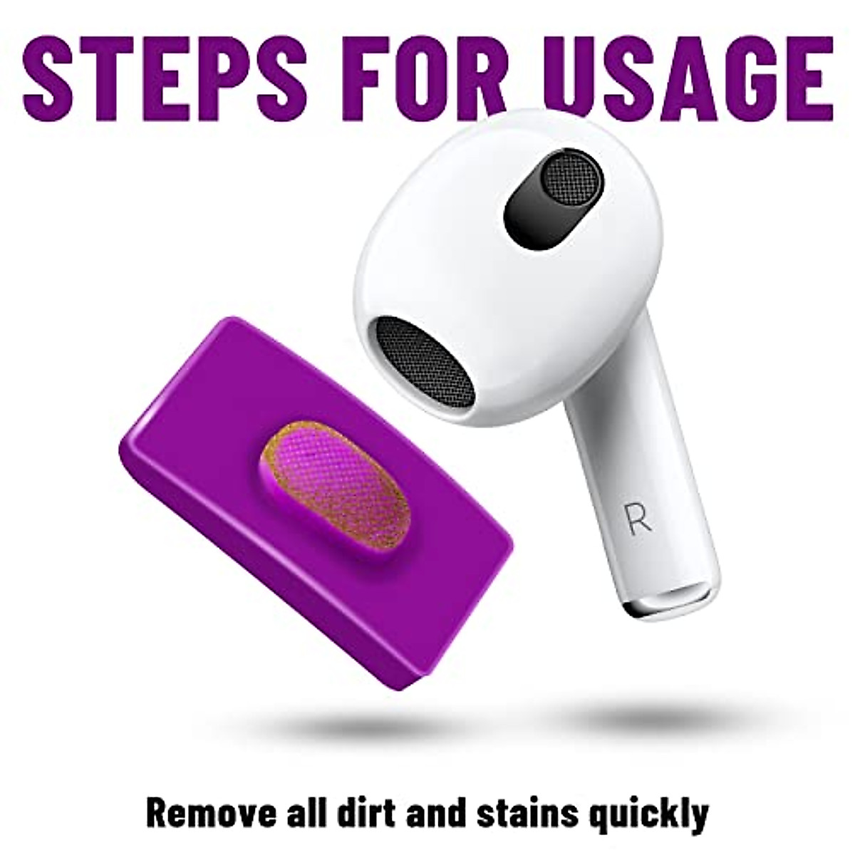 Midukit Cleaner Kit for Airpod, Cleaning Kit compatible with Airpods, Earbud Cleaning Putty, fits Earbud Phone Ear Wax Dirt, Cleaner Putty with Microfiber Cleaning Cloth & Brushes, Earbud Cleaning Kit