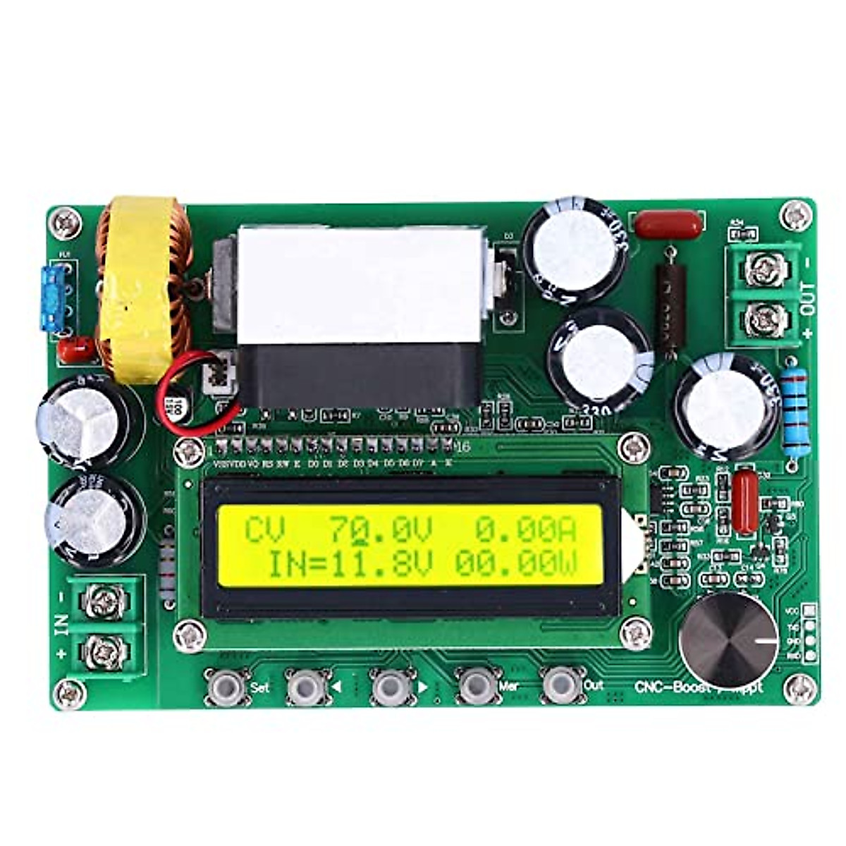 Digital Booster Module, LCD Display Protection Modules Simple Wiring Solar MPPT Charging Cooling Fan Design with Communication for Automation Equipments
