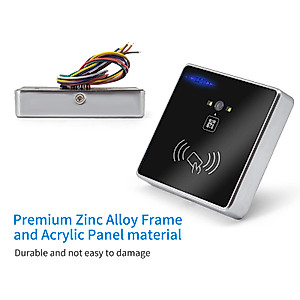 HUIOP Embedded 1D 2D Barcode Scanner QR Bar Code RFID Card Reader Wiegand Connection Self-Induction for Gate Machine Tickets Checking Mobile Screen,Qr Code Scanner, Black