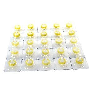 SEOH Syringe Filter Sterile Yellow PVDF Membrane 13mm Diameter 0.2 um Pore Size Pack of 25