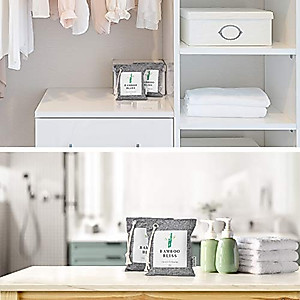 Bamboo Charcoal Air Purifying Bag (4x200g), Natural Charcoal Bags Odor Absorber and Cleaning Supply for Car, Office, Closet, Home, Kitchen, Rooms, Pets.