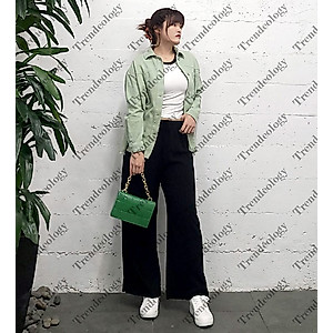 Trendeology Chain Accent Woven Effect Jelly 2-Way Shoulder Bag Crossbody