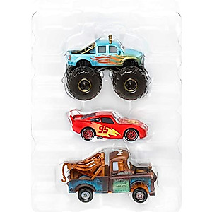 Mattel Disney and Pixar Cars Mini Racers 3-Pack of Small Die-Cast Toy Cars & Trucks Inspired by Favorite Characters (Styles May Vary) (Amazon Exclusive)