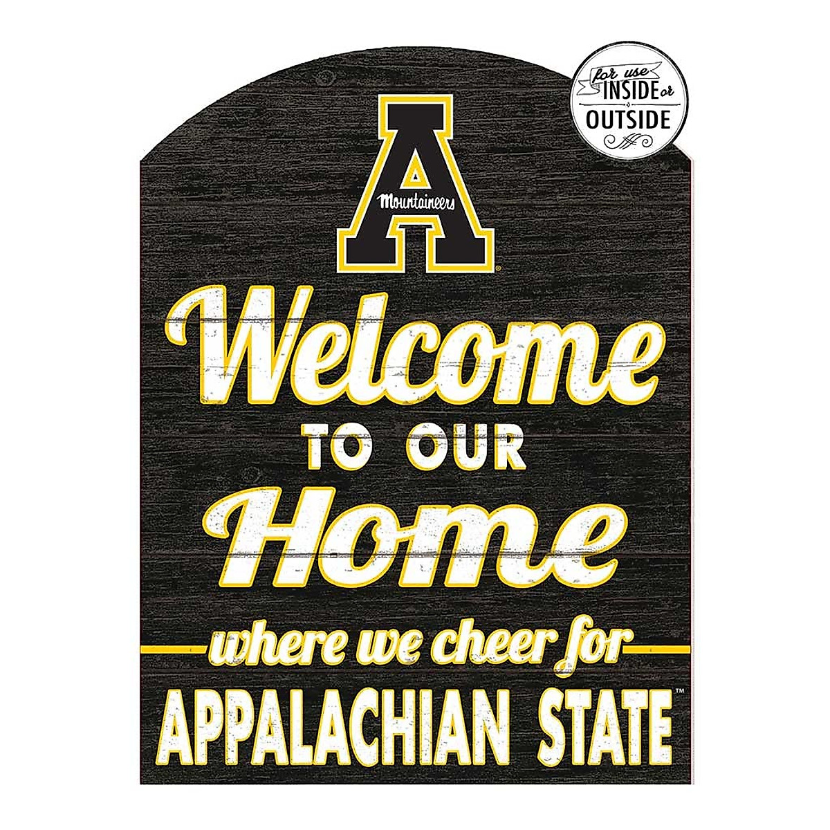 KH Sports Fan Appalachian State Mountaineers 16"x22" Indoor Outdoor Marquee Sign, One Size, Multi