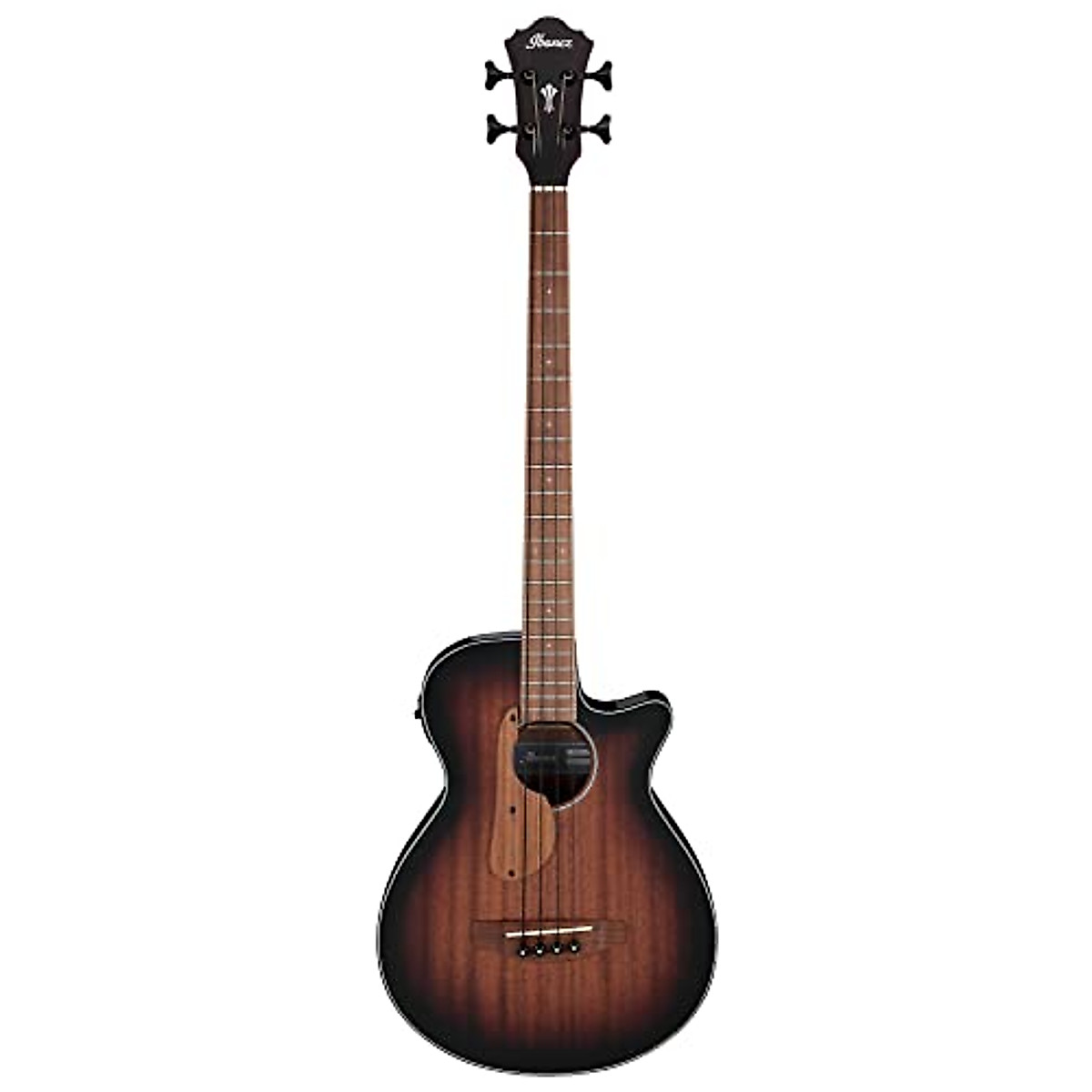 Ibanez AEGB24E Acoustic Electric Bass, Mahogany Sunburst Gloss