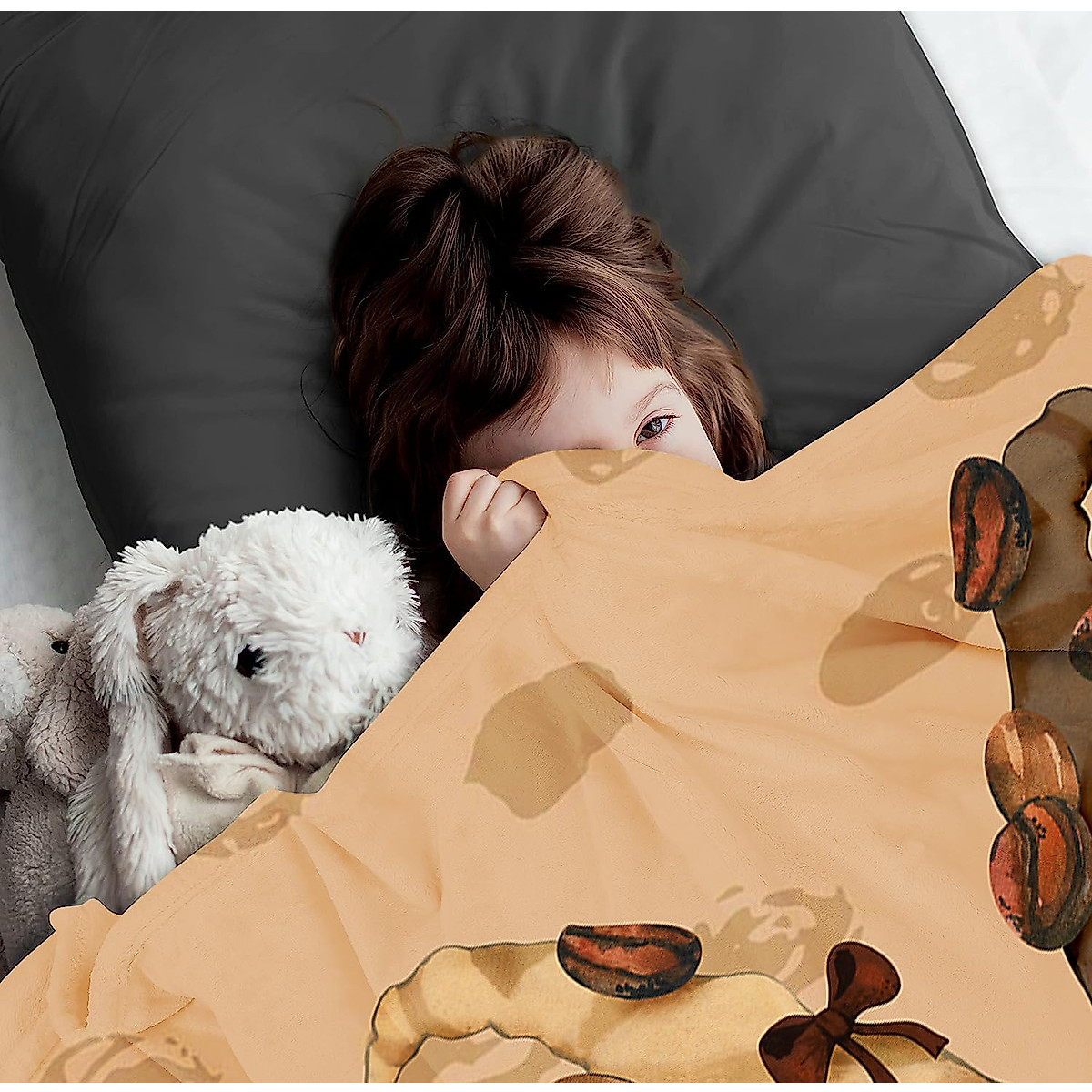 Laridaorio Coffee Gnome Blanket, Gnome Gifts for Women, Girls, Kids, Adults, Soft Fleece Throw Blanket, Gift for Gnome Lovers, Coffee Gnome Decor Blanket for Couch Sofa Bed, Travel Blanket, 50x60 Inch